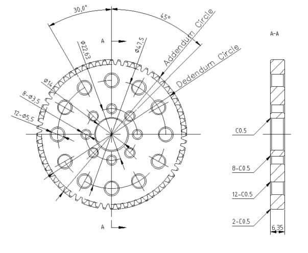 64 Tooth Gear (2 pack) | Studica Robotics