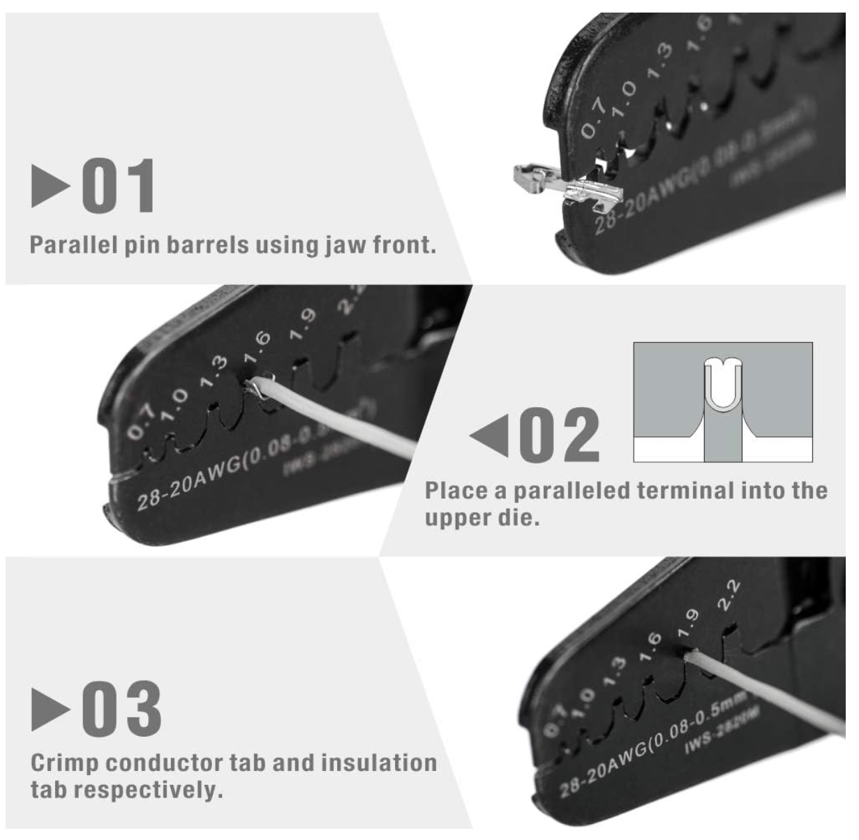Mini Micro Open Barrel Crimper